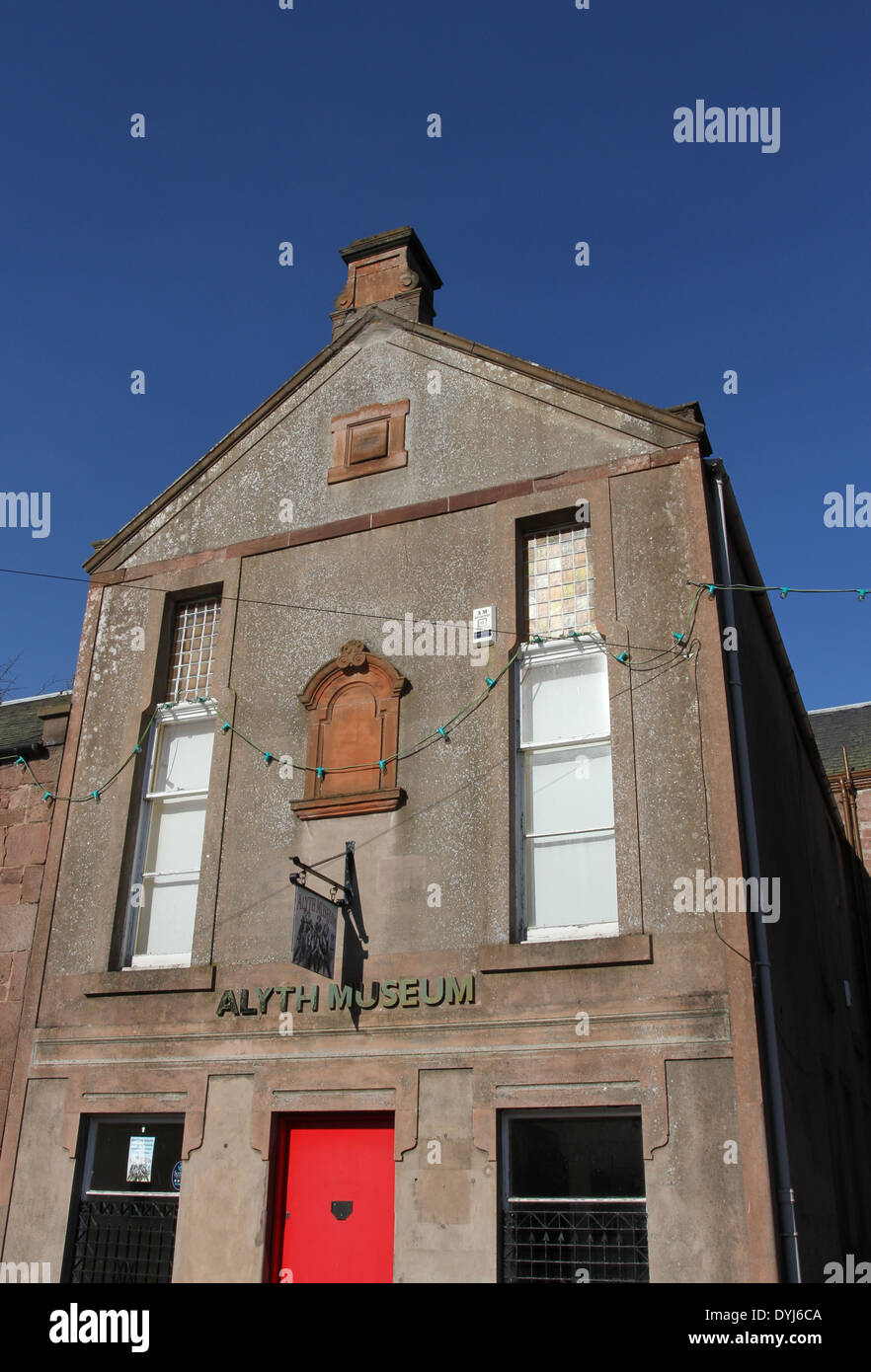 exterior of Alyth museum Scotland April 2014 Stock Photo - Alamy