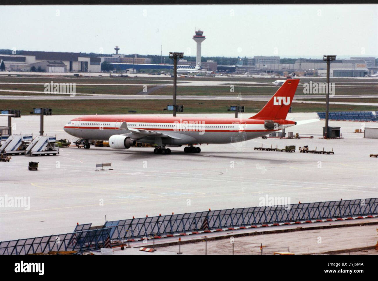 The Airbus A330-322, registered as D-AERG, is a wide-body twin-engine ...