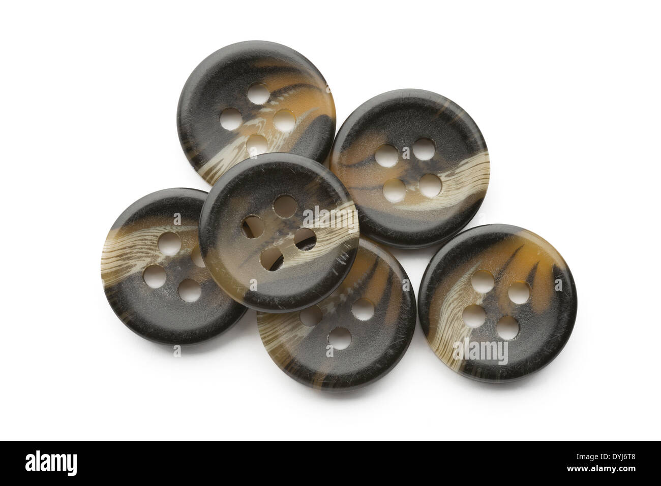 Six buttons isolated on white background, with shadow Stock Photo - Alamy