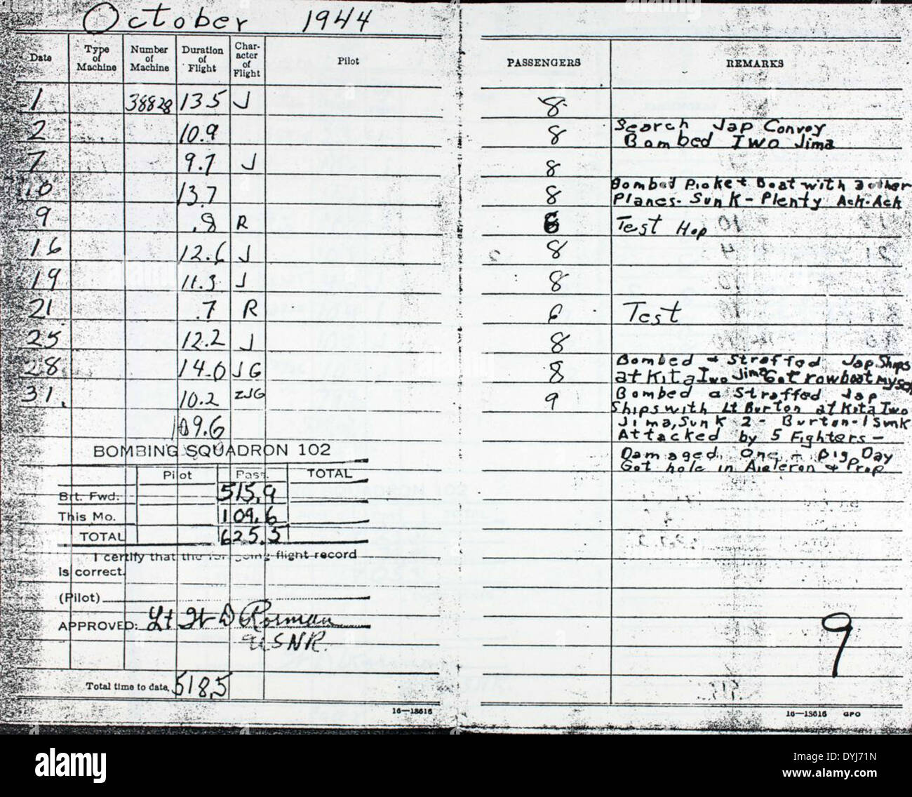 Aviation logbook hi-res stock photography and images - Alamy