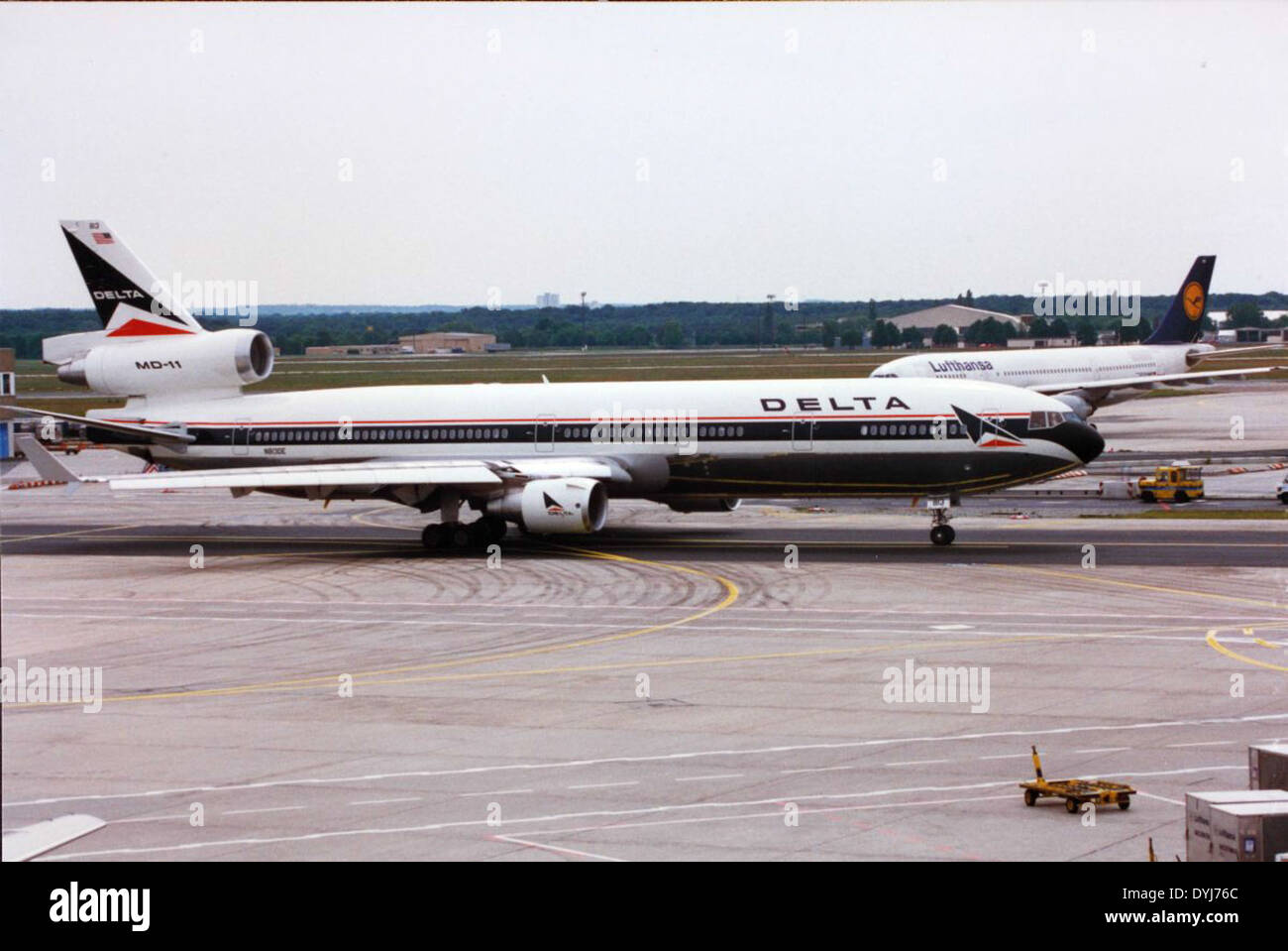The McDonnell Douglas MD-11, a wide-body airliner, is shown here in ...