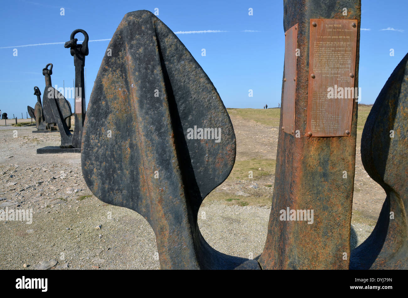 WW2: remains of the German Atlantic wall in Brittany. Monument to the ...