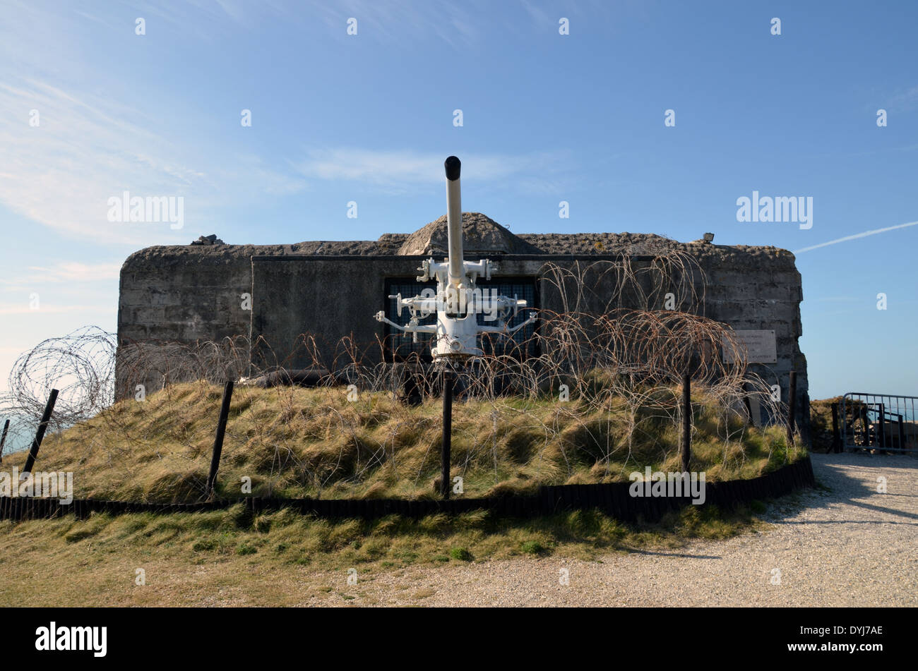 WW2: remains of the German Atlantic wall in Brittany. Bunker at La ...