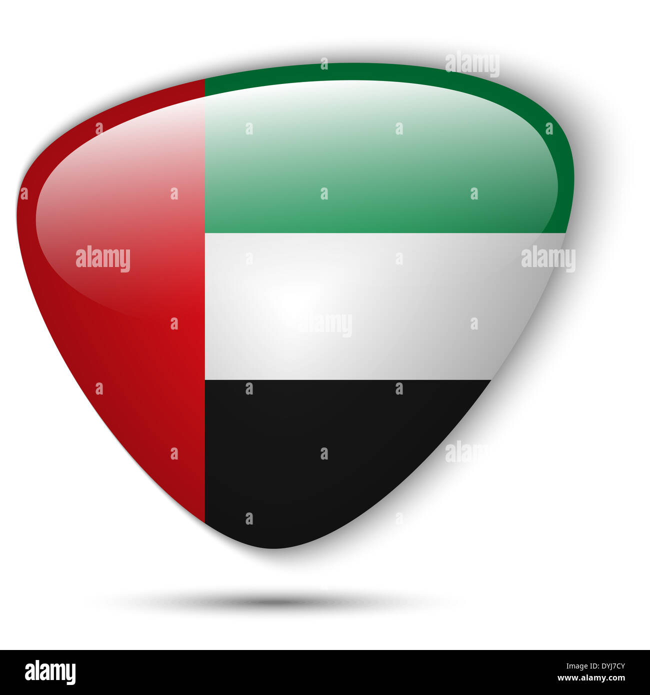 Vector - Emirates Flag Glossy Button Stock Photo - Alamy