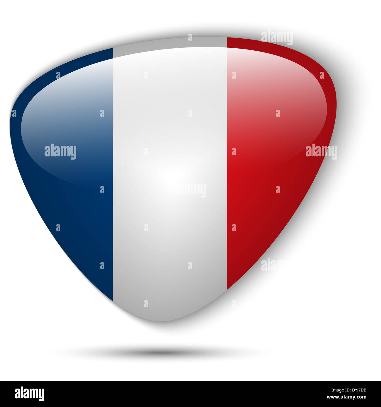 Vector - France Flag Glossy Button Stock Photo - Alamy