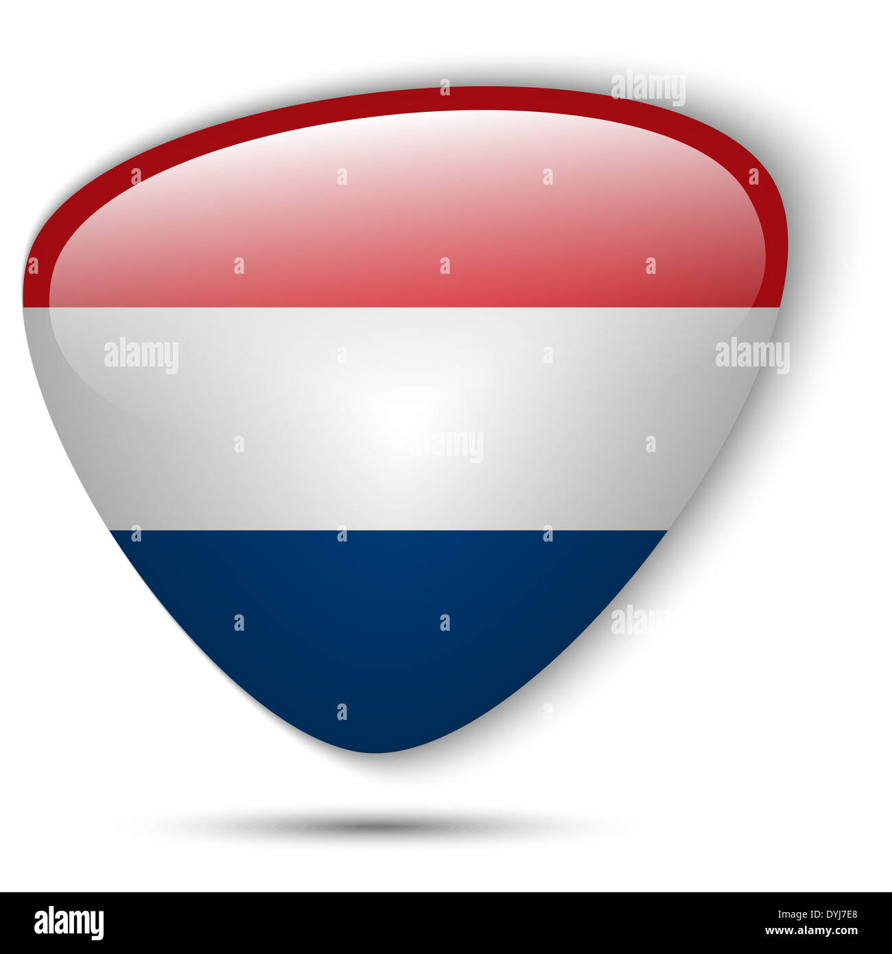 Vector - Netherlands Flag Glossy Button Stock Photo - Alamy