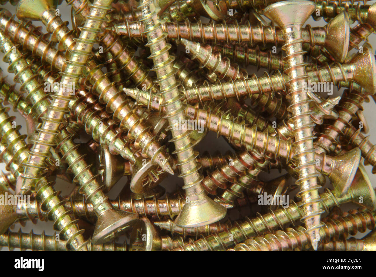 High performance twin thread wood screws Stock Photo - Alamy