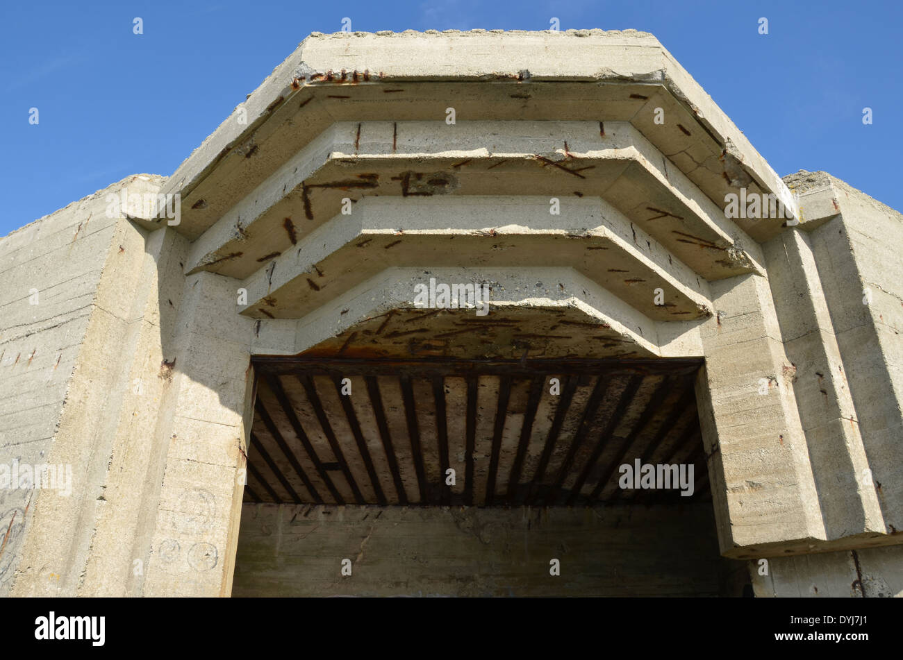 WW2: remains of the German Atlantic wall in Brittany. Bunker at La ...