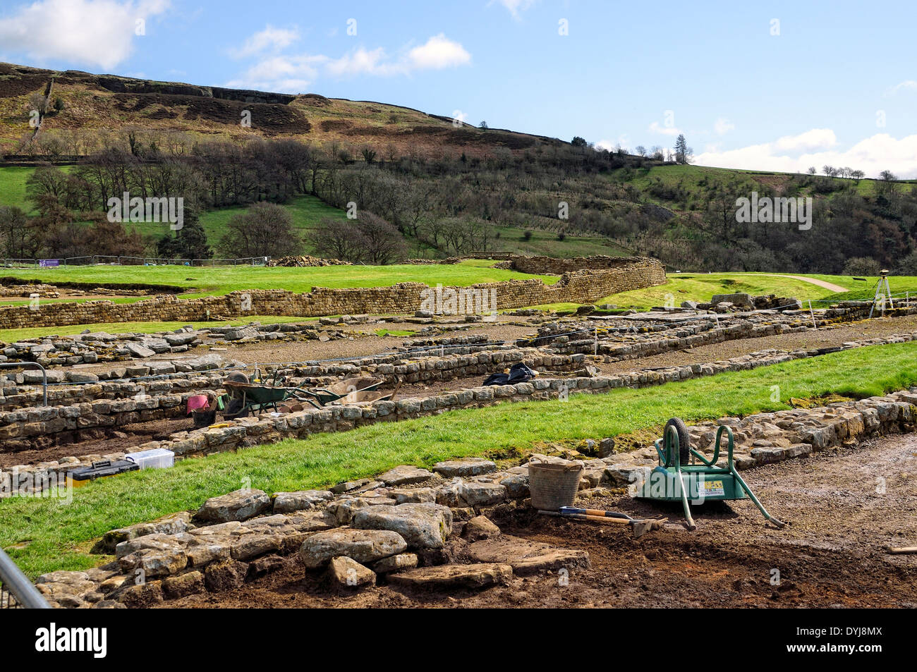 Archaeological excavation at Vindolanda a Roman auxiliary fort (castrum ...
