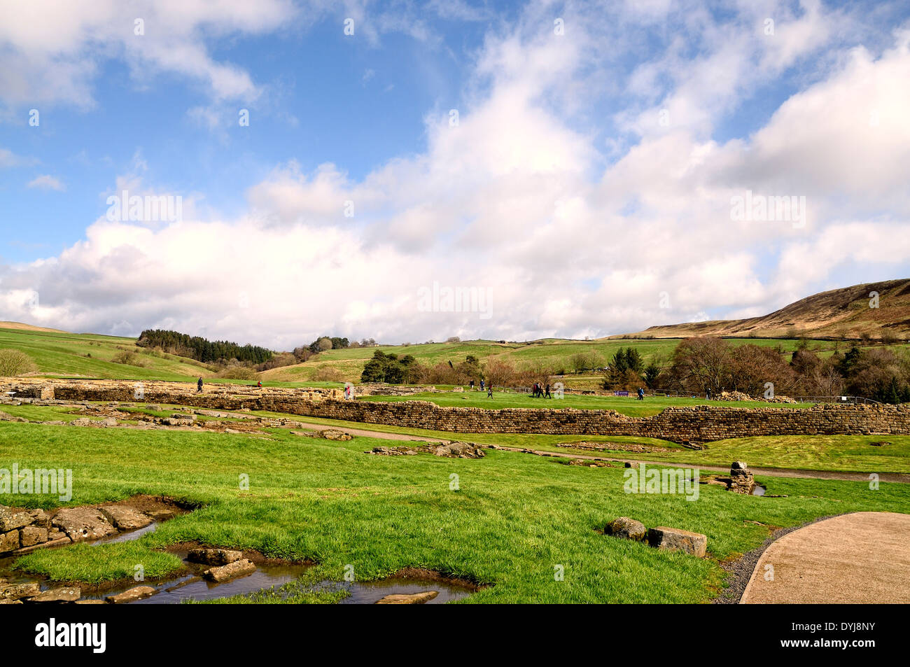 Archaeological excavation at Vindolanda a Roman auxiliary fort (castrum ...