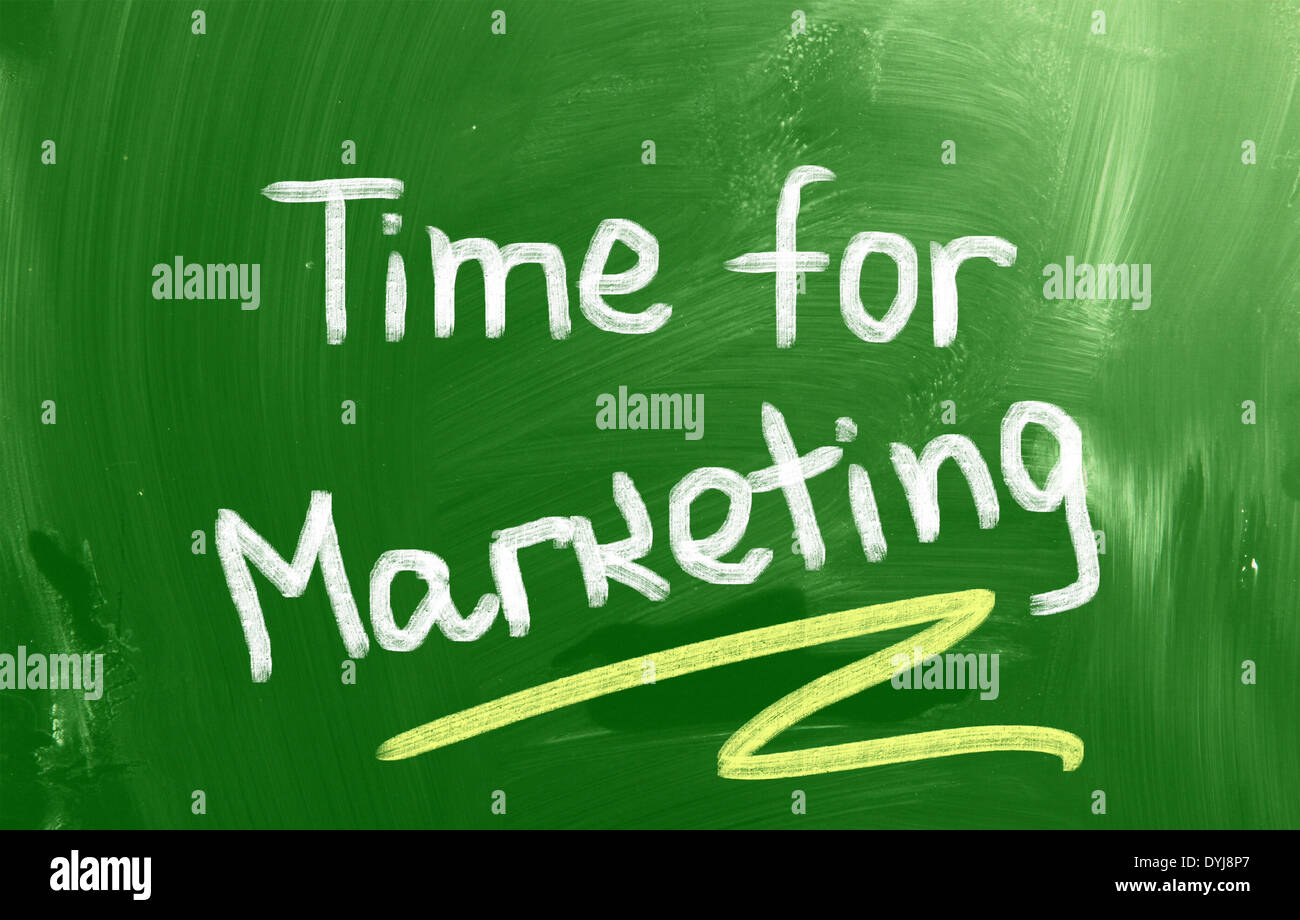 Time For Marketing Concept Stock Photo - Alamy
