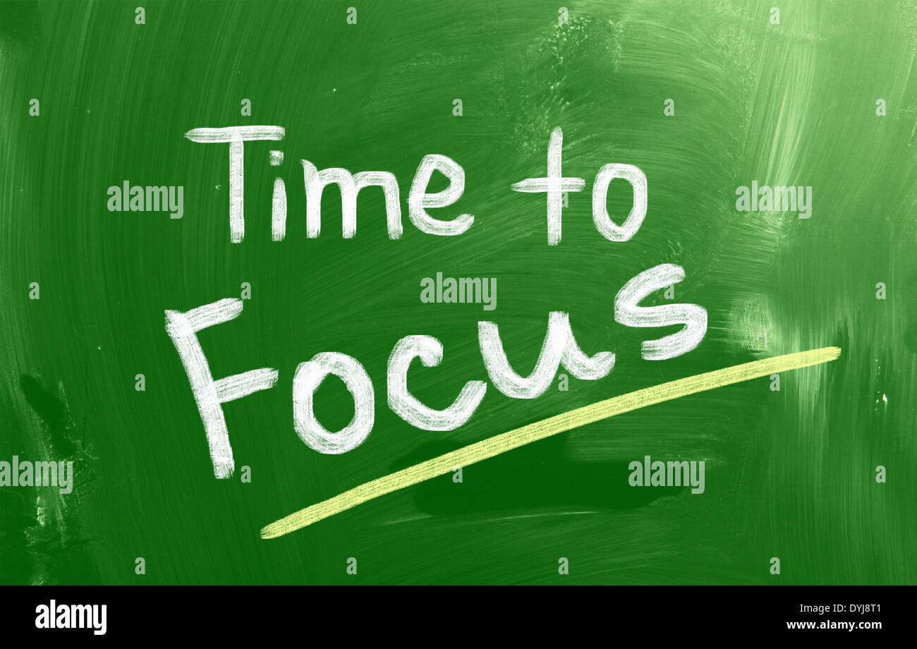 Time To Focus Concept Stock Photo - Alamy