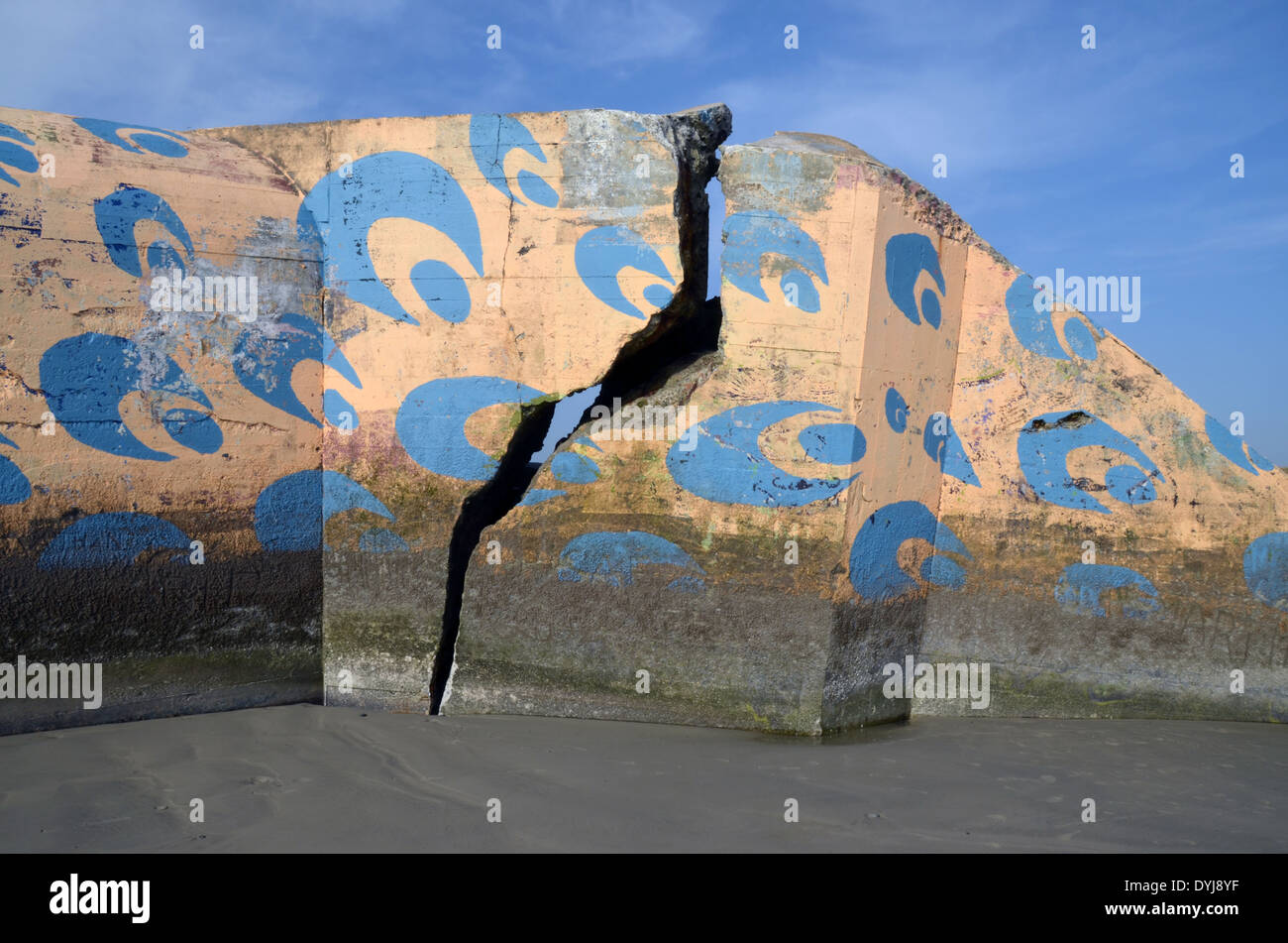WW2: remains of the German Atlantic wall in Brittany. Bunker in ...
