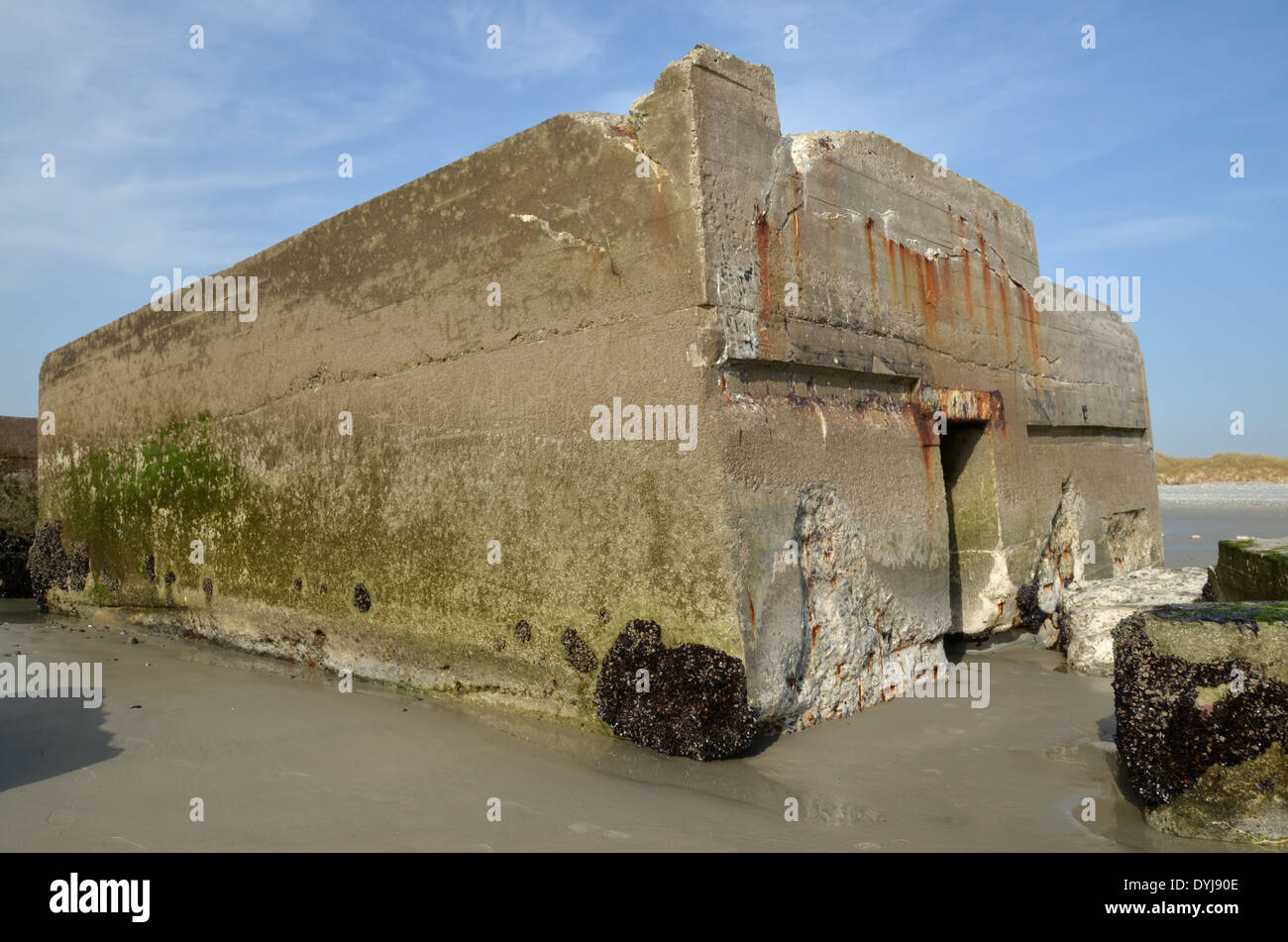 WW2: remains of the German Atlantic wall in Brittany. Bunkers in ...