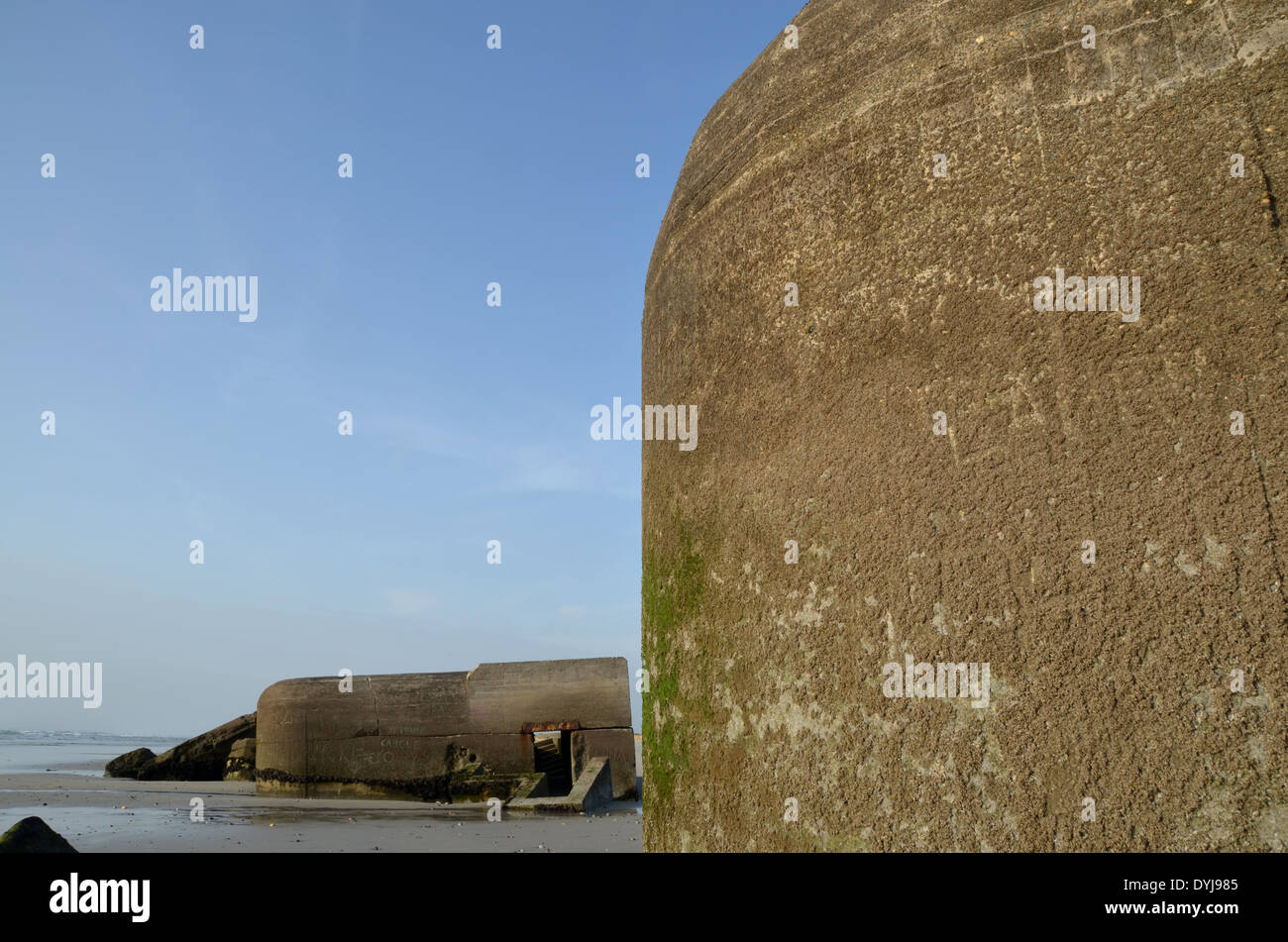 WW2: remains of the German Atlantic wall in Brittany. Bunkers in ...
