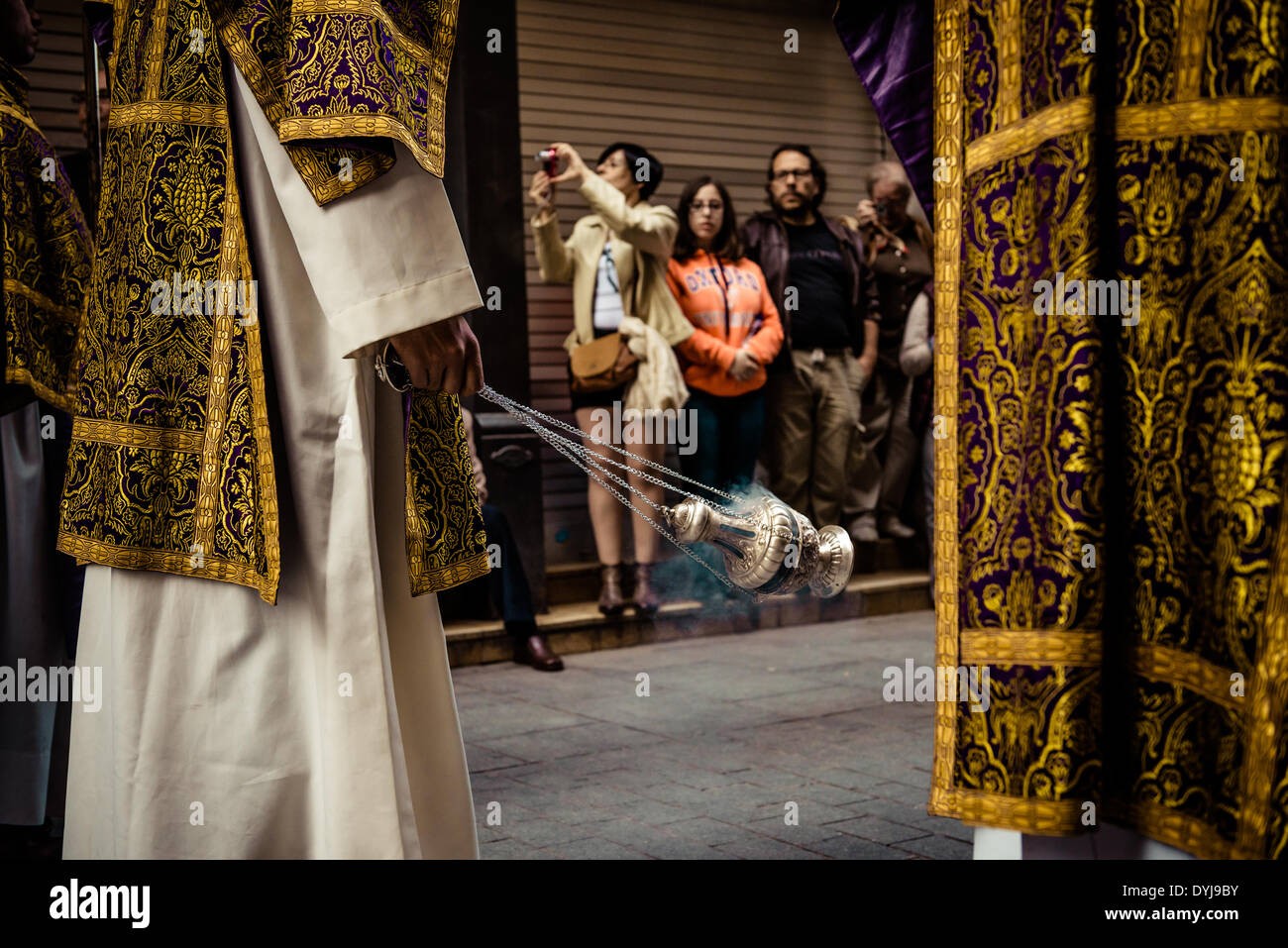 Procession Of Holy Week In Barcelona High Resolution Stock Photography ...