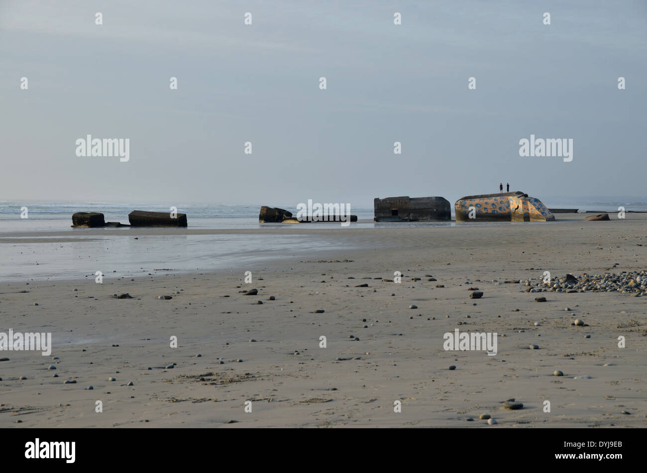 WW2: remains of the German Atlantic wall in Brittany. Bunkers in ...