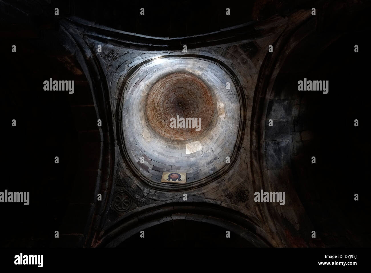 Interior 14th century gergeti trinity hi-res stock photography and ...