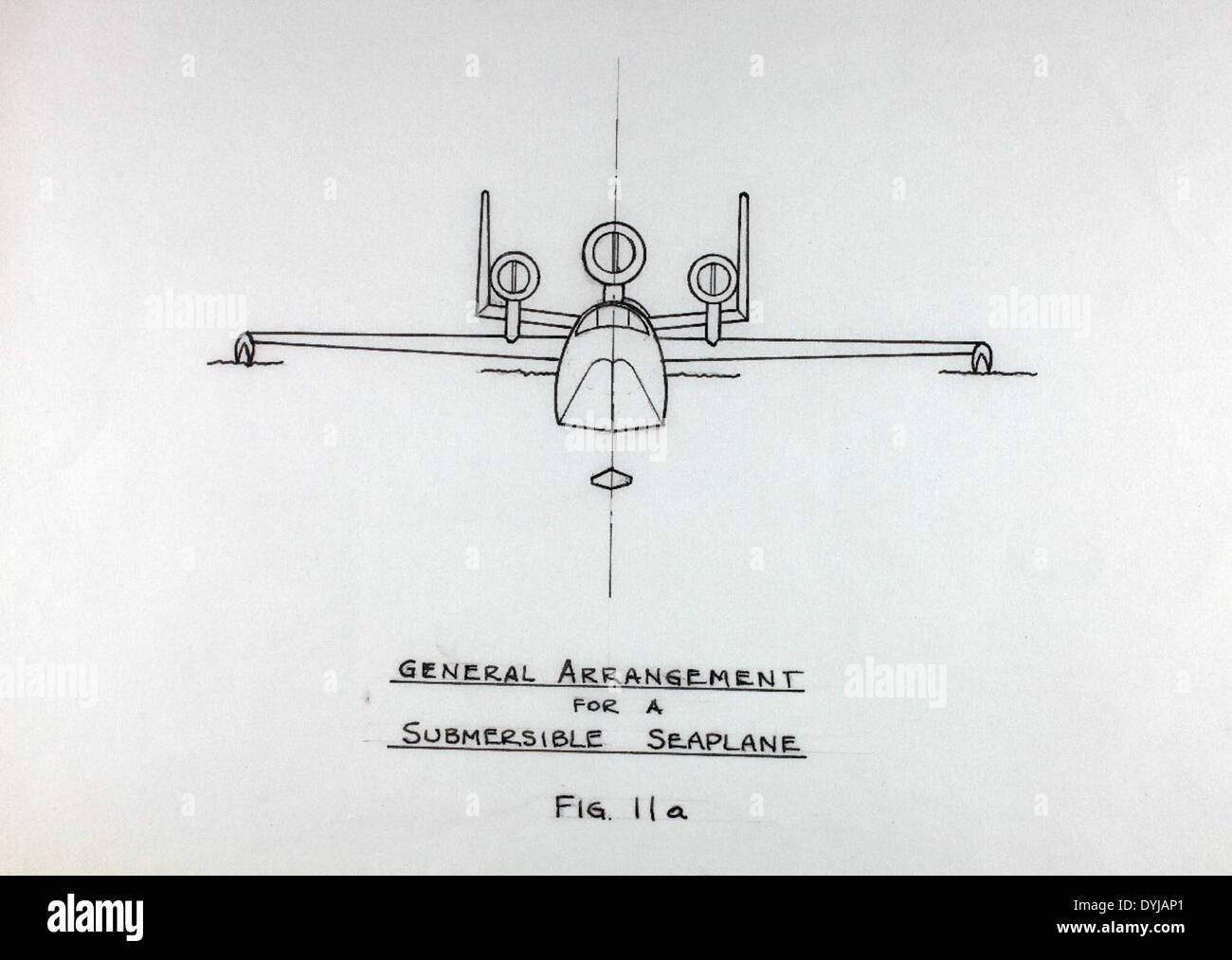 This image features a submersible seaplane developed by General ...