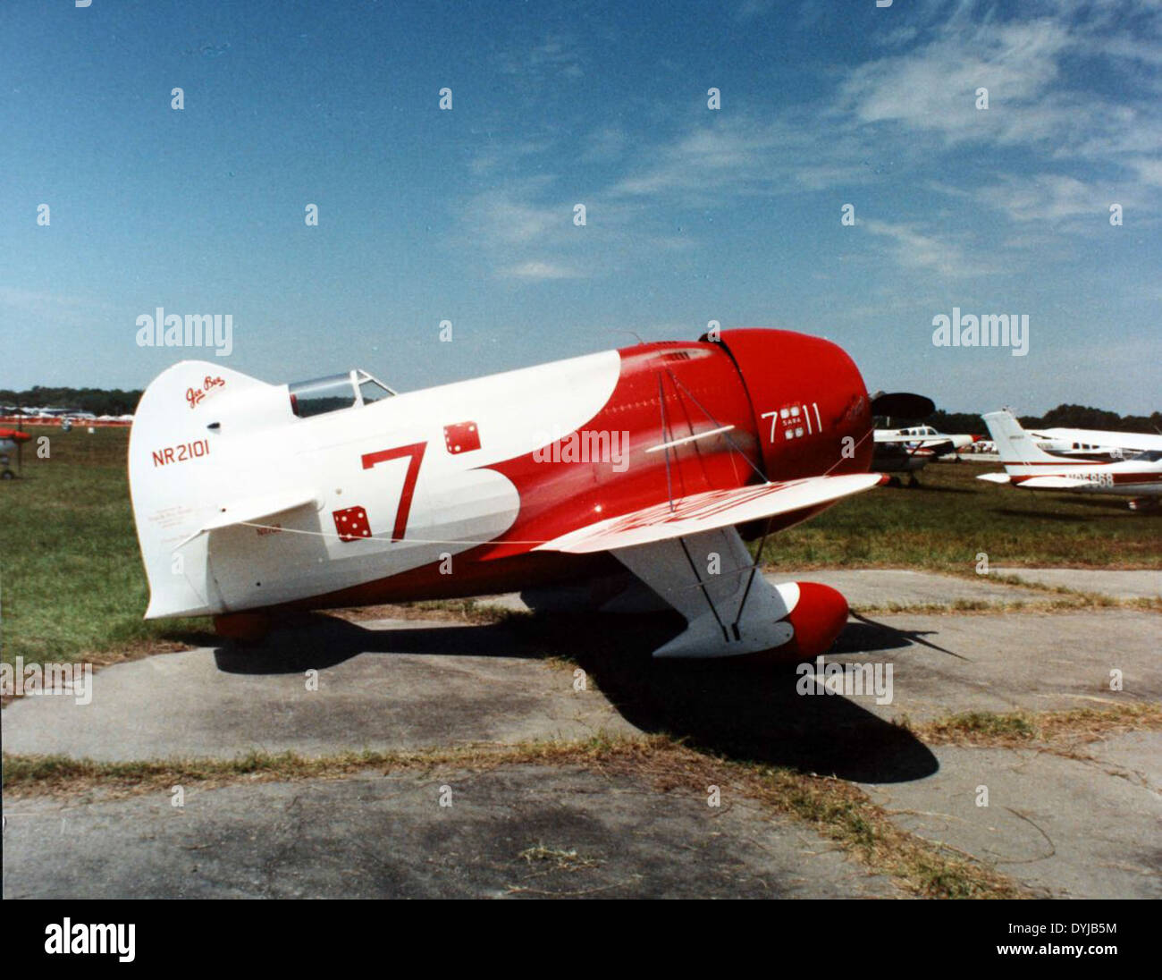 The Gee Bee Replica, piloted by Del Benjamin, is a tribute to the ...