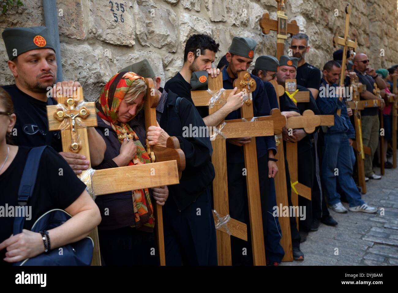 Jerusalem, Israel. 18th Apr, 2014. JERUSALEM, ISRAEL - APRIL 18 ...