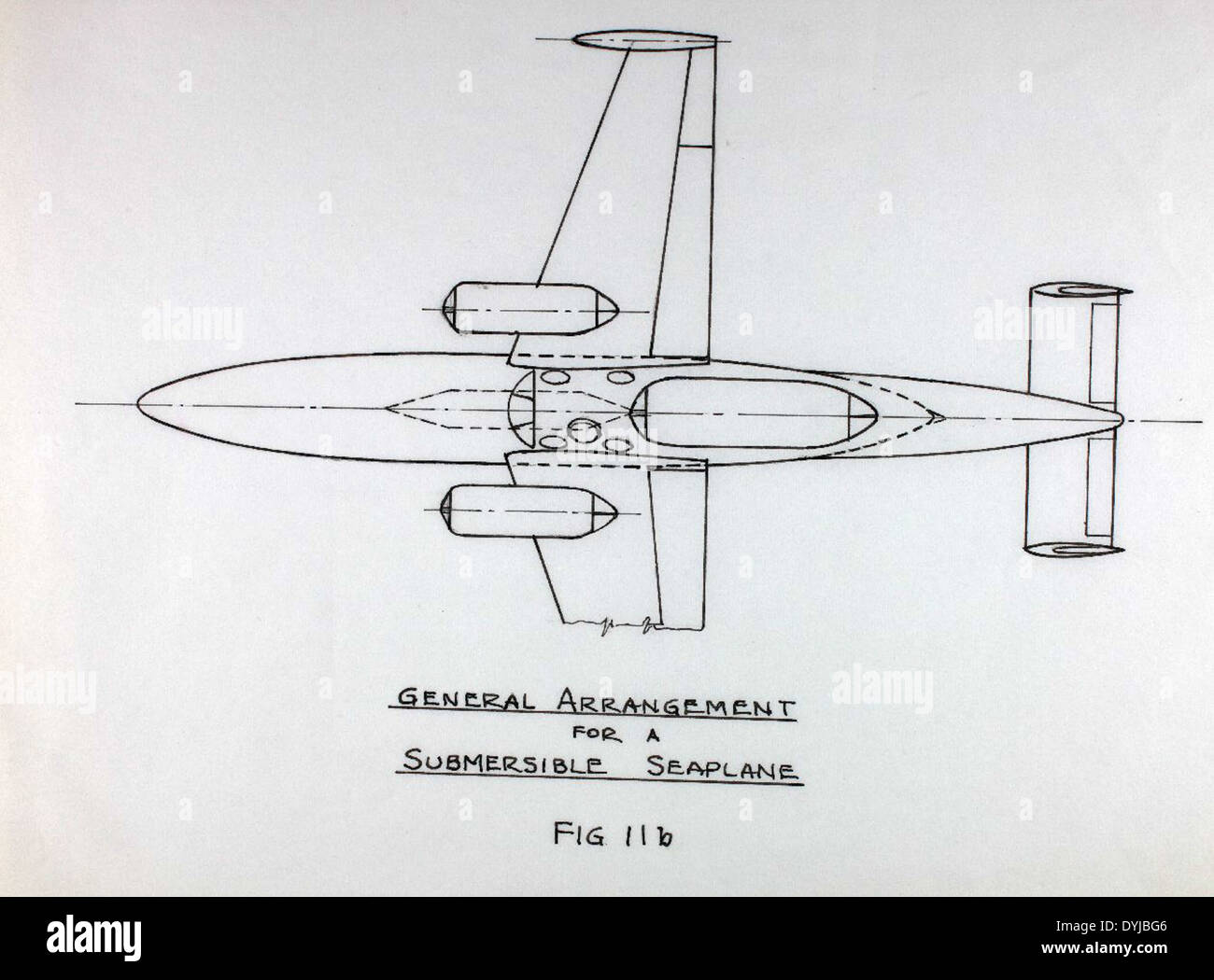 This image features a submersible seaplane developed by General ...