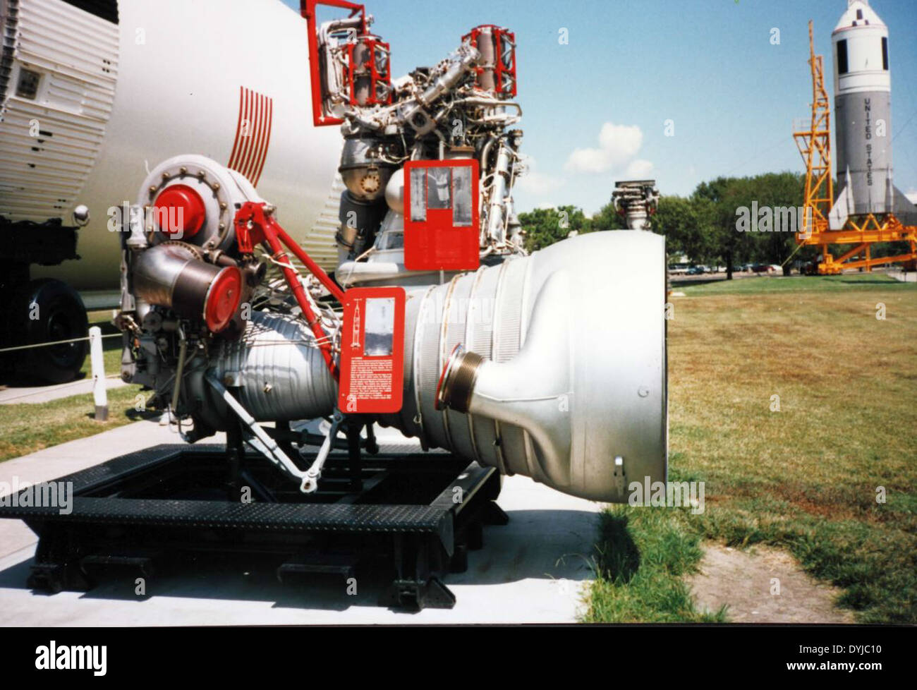 The Rocketdyne H-1 rocket engine, developed for the U.S. space program ...