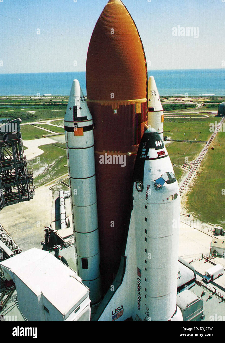 The Discovery space shuttle on Pad A represents a pivotal moment in ...