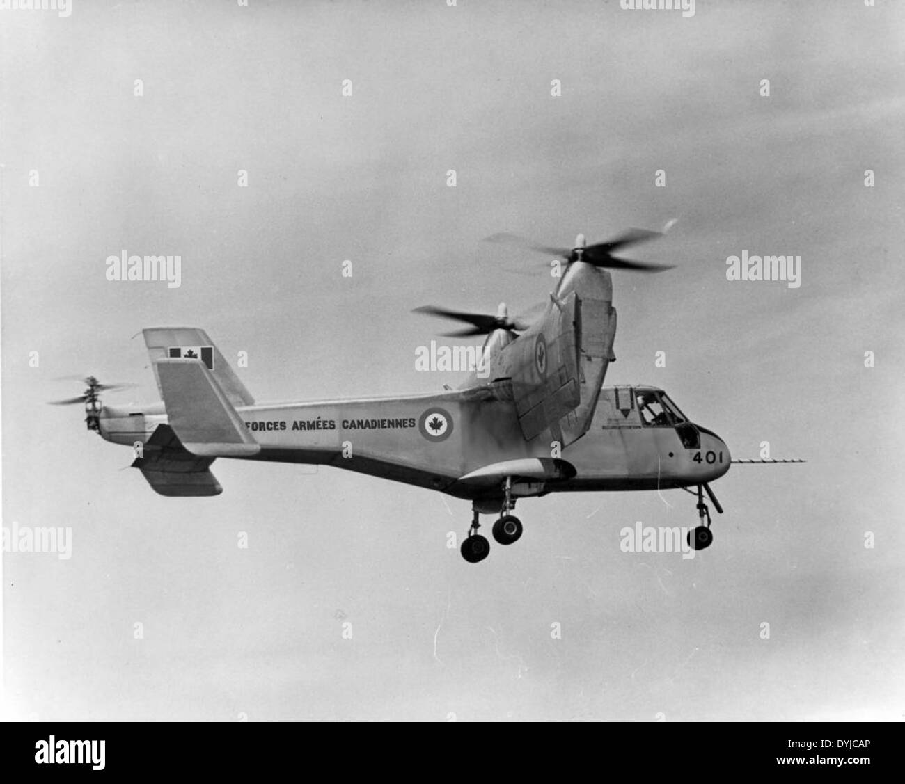 This image shows the CL-84 Dynavert, a Canadian experimental aircraft ...