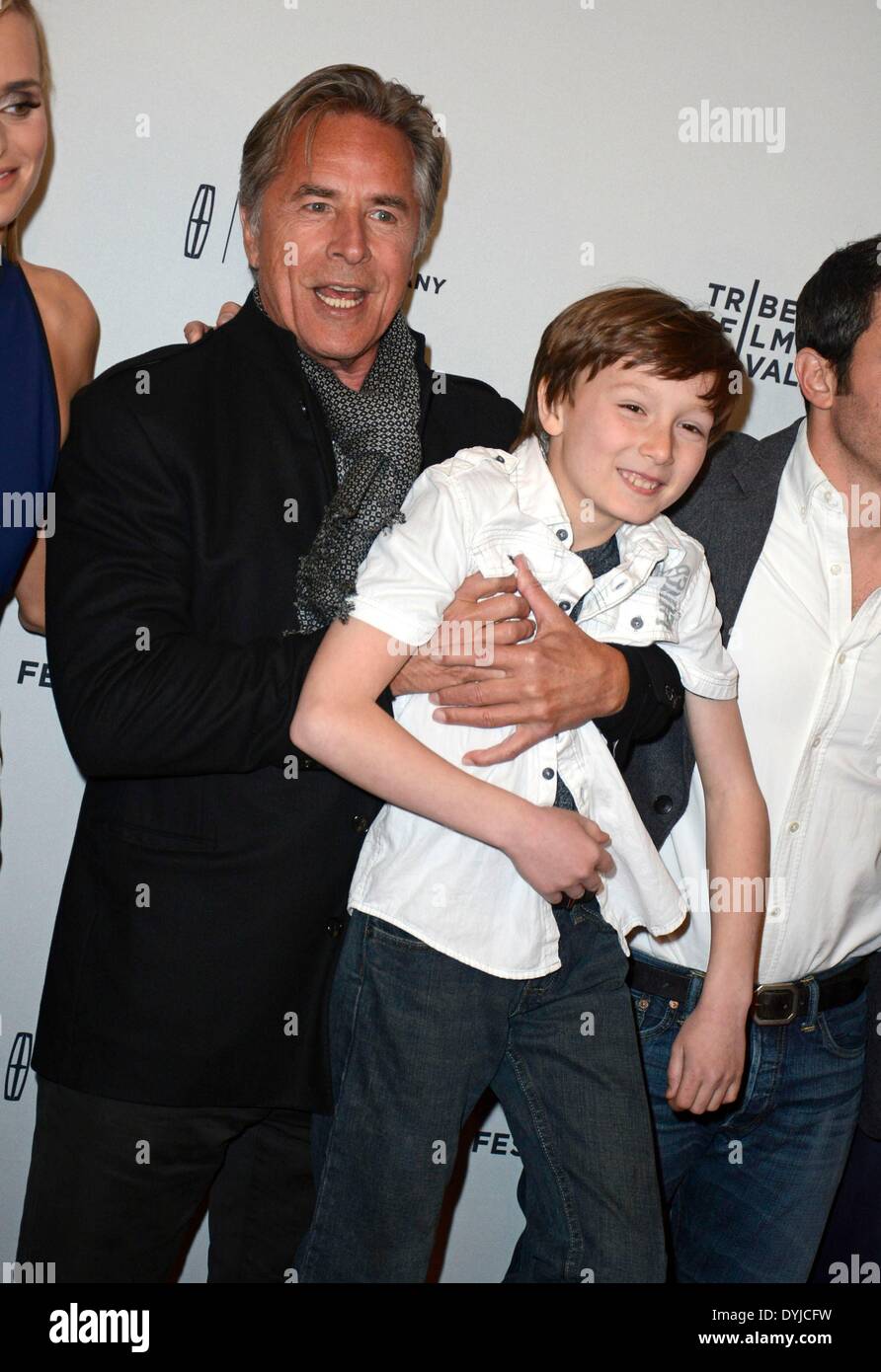 New York, NY, USA. 18th Apr, 2014. Don Johnson, Skyler Gaertner at ...