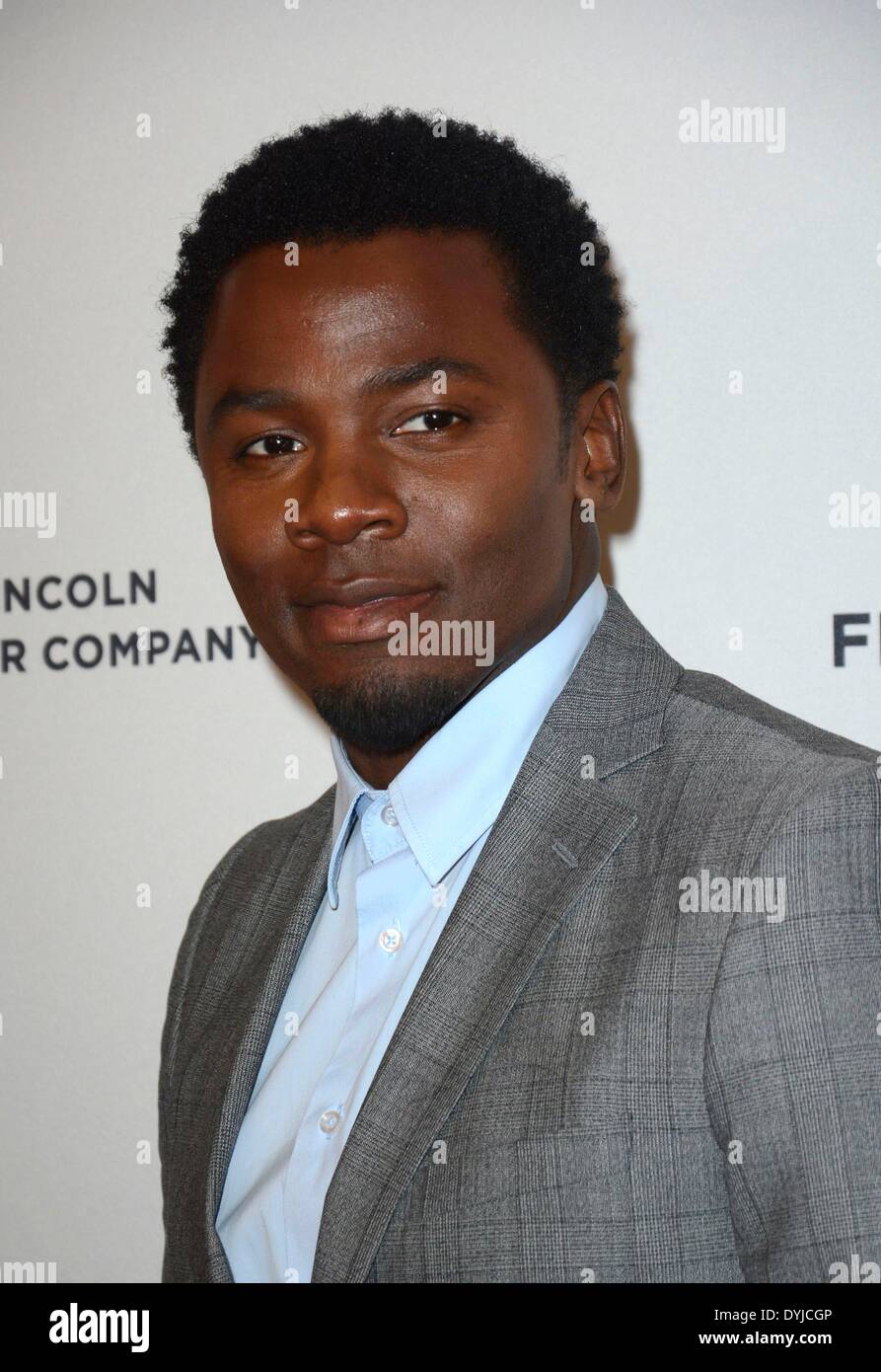 New York, NY, USA. 18th Apr, 2014. Derek Luke at arrivals for ALEX OF ...
