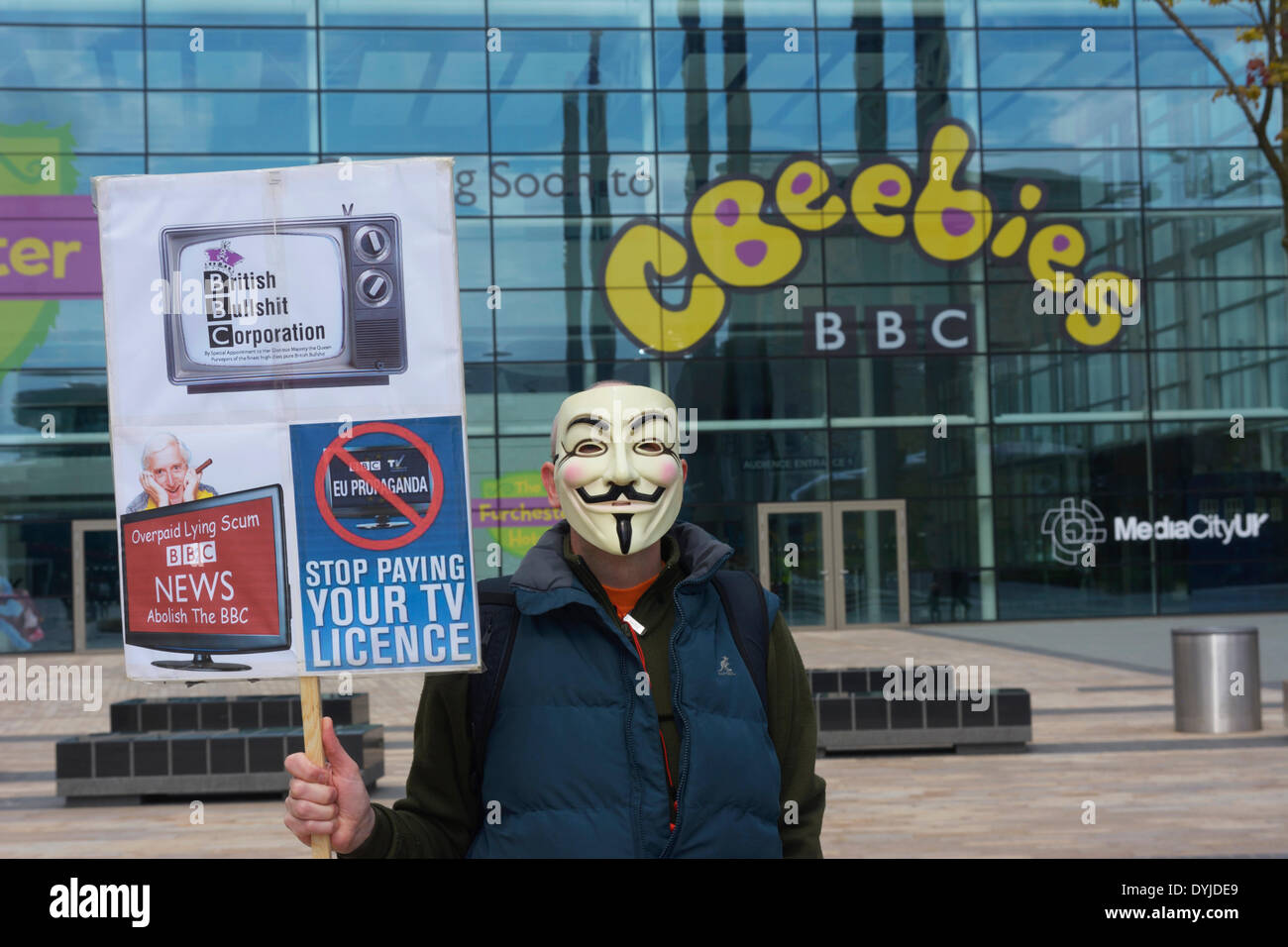 Anti bbc placard hi-res stock photography and images - Alamy