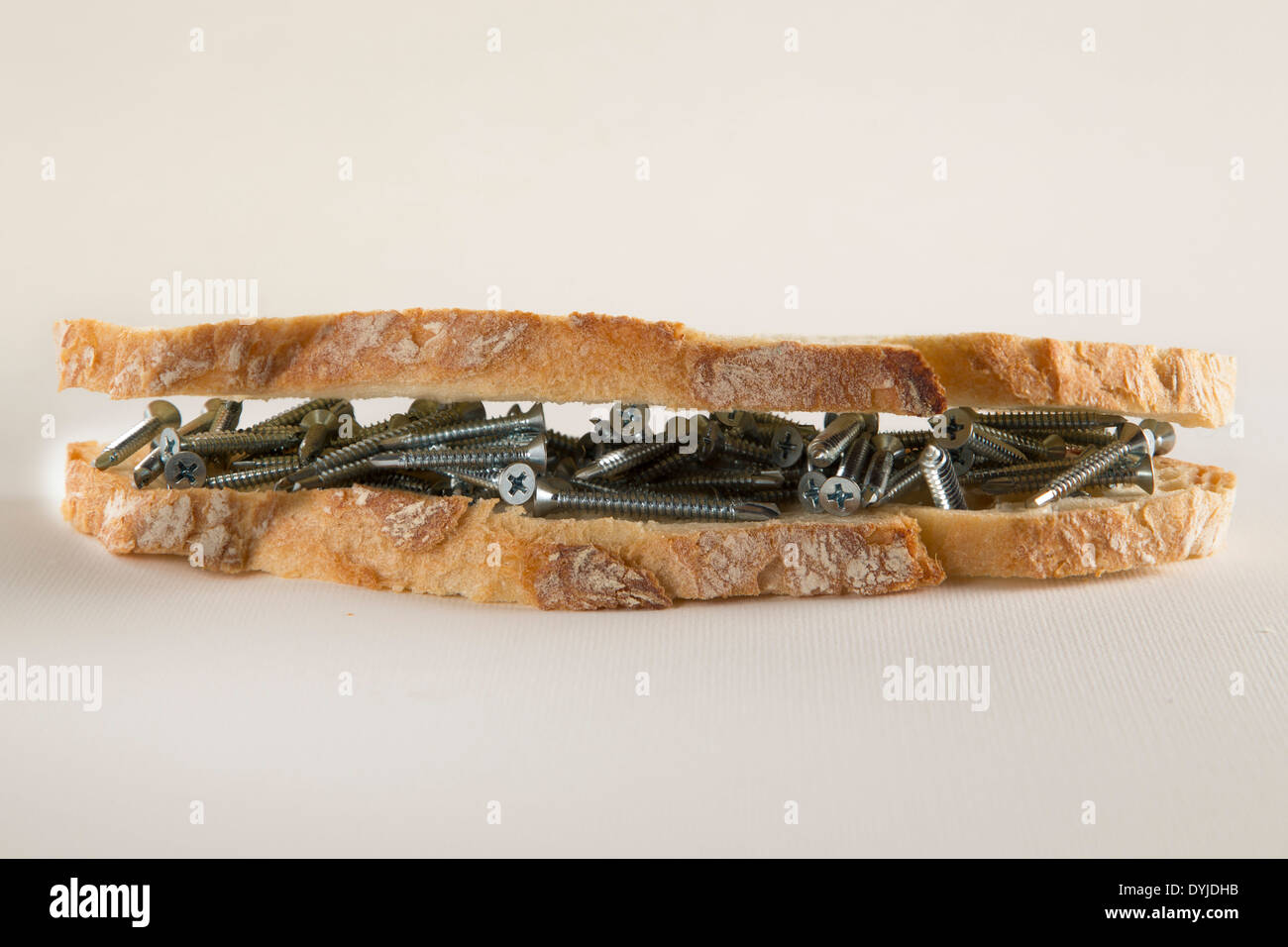 Sandwich with screws Stock Photo - Alamy