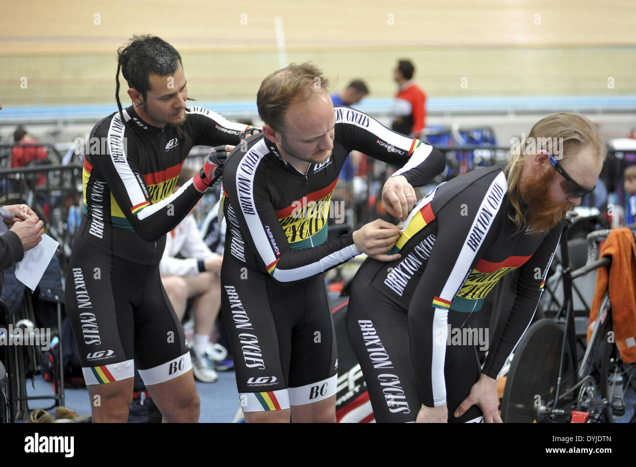 London, UK. 18th April 2014. Left to right, Vojtech Blazejovsky ...