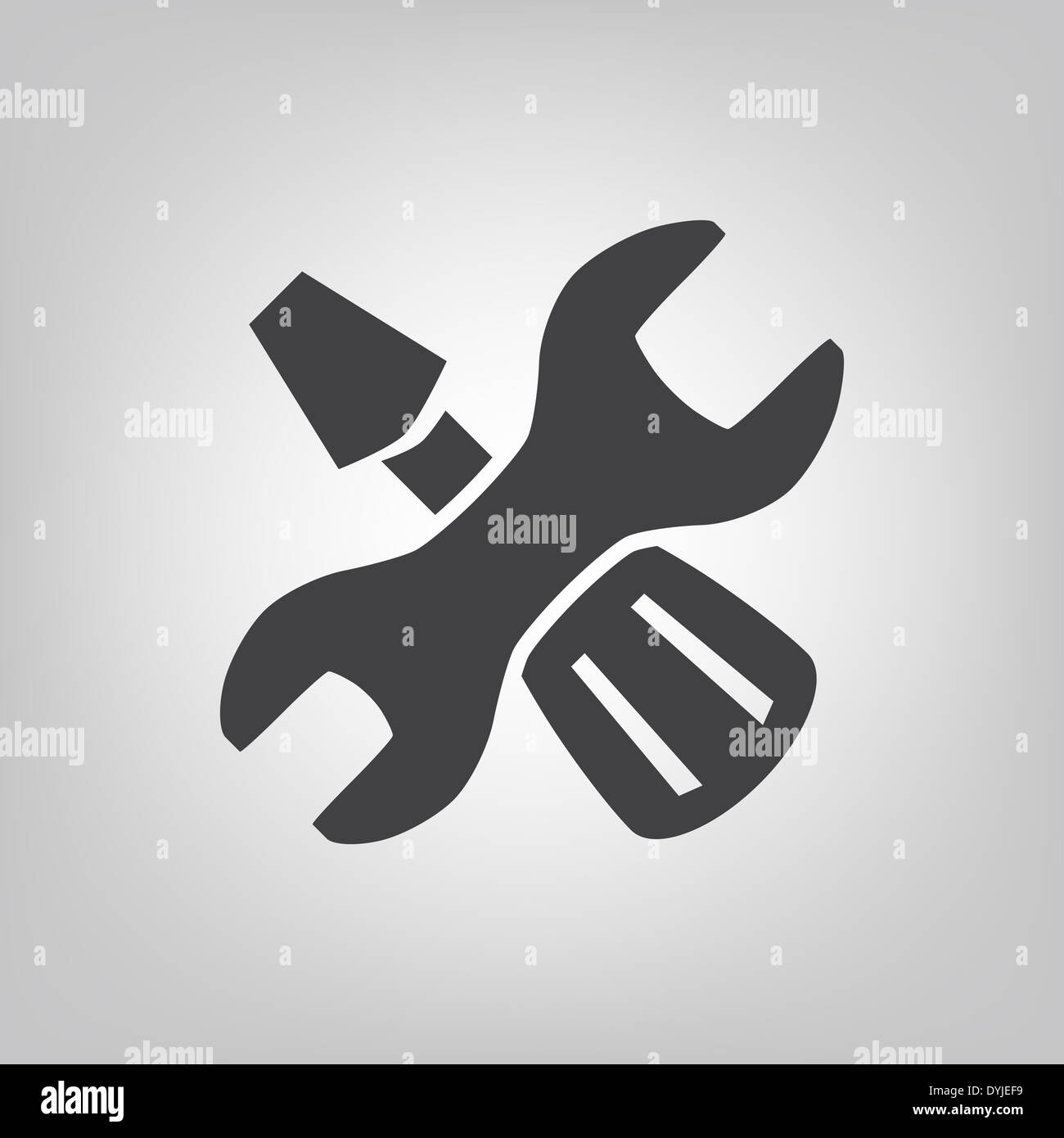 Set icons of tools Stock Photo - Alamy