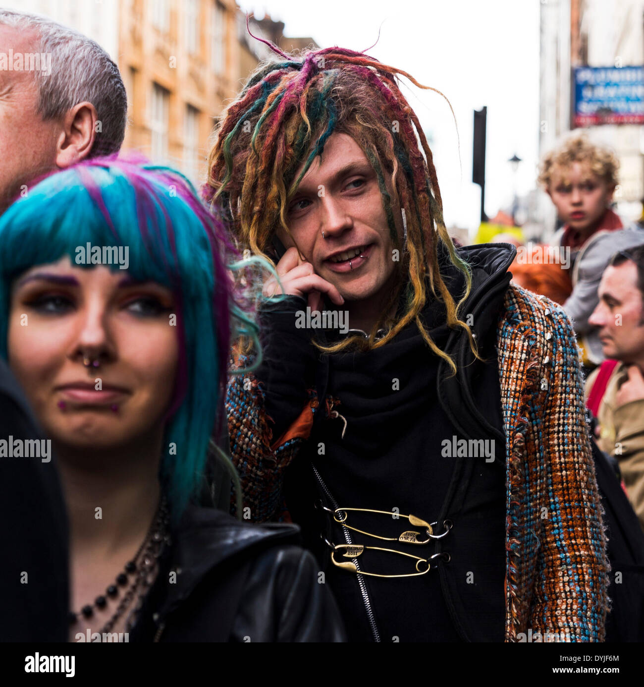 London, UK. 19th April 2014. Berwick Street, vynil destination in Soho ...