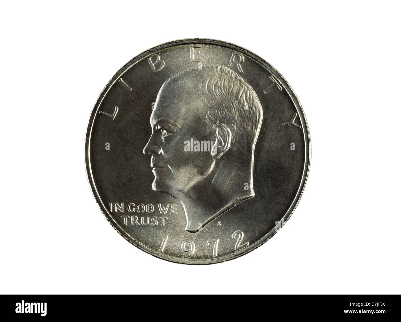 Eisenhower obverse coin hi-res stock photography and images - Alamy