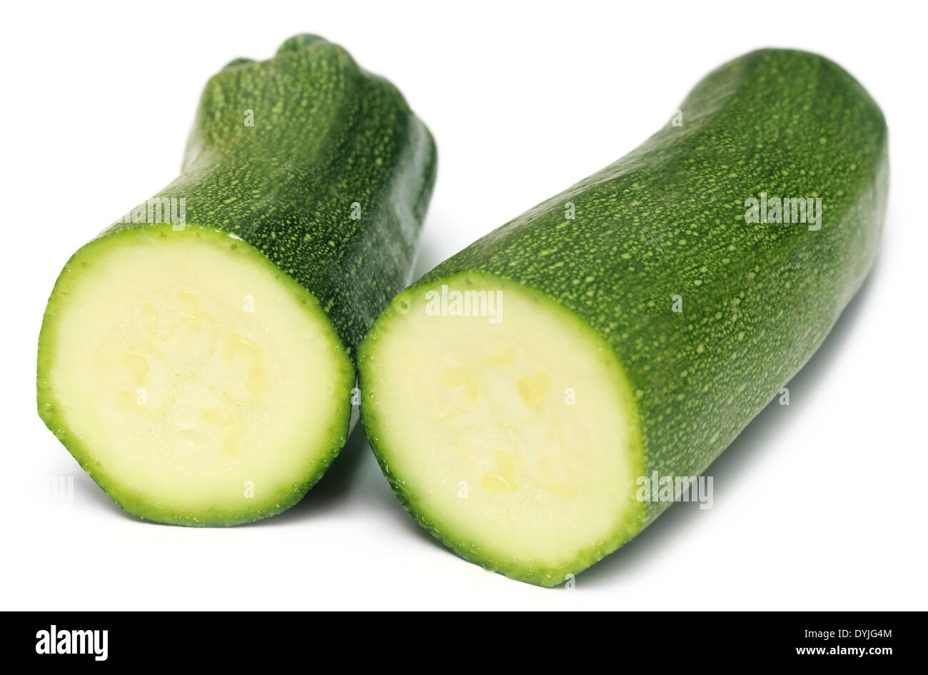 Fresh sliced squash over white background Stock Photo - Alamy