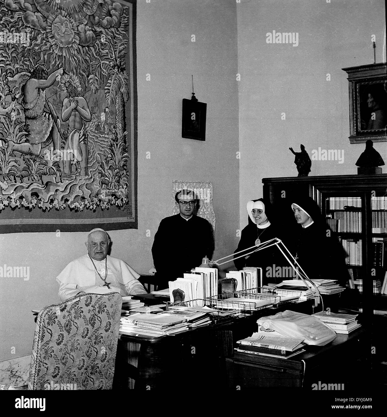 The good pope pope john xxiii Black and White Stock Photos & Images - Alamy