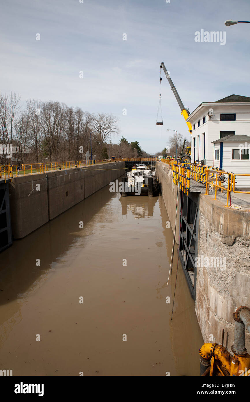 The Champlain Canal is part of New York state canal system, This is ...