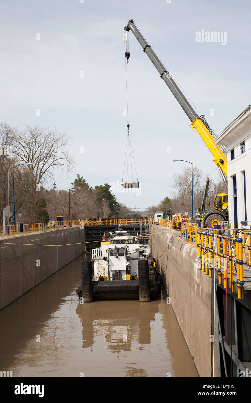 The Champlain Canal is part of New York state canal system, This is ...