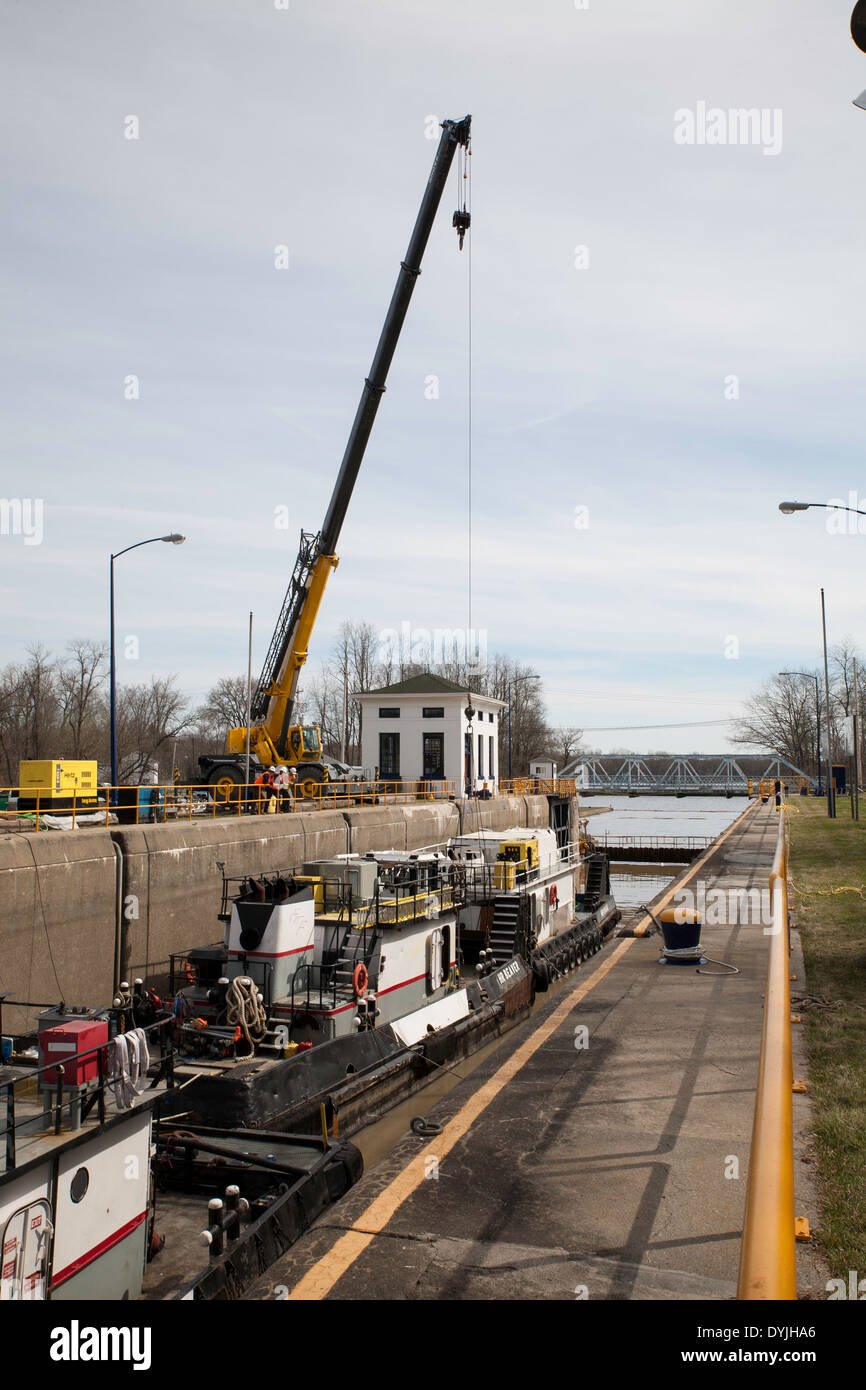 The Champlain Canal is part of New York state canal system, This is ...