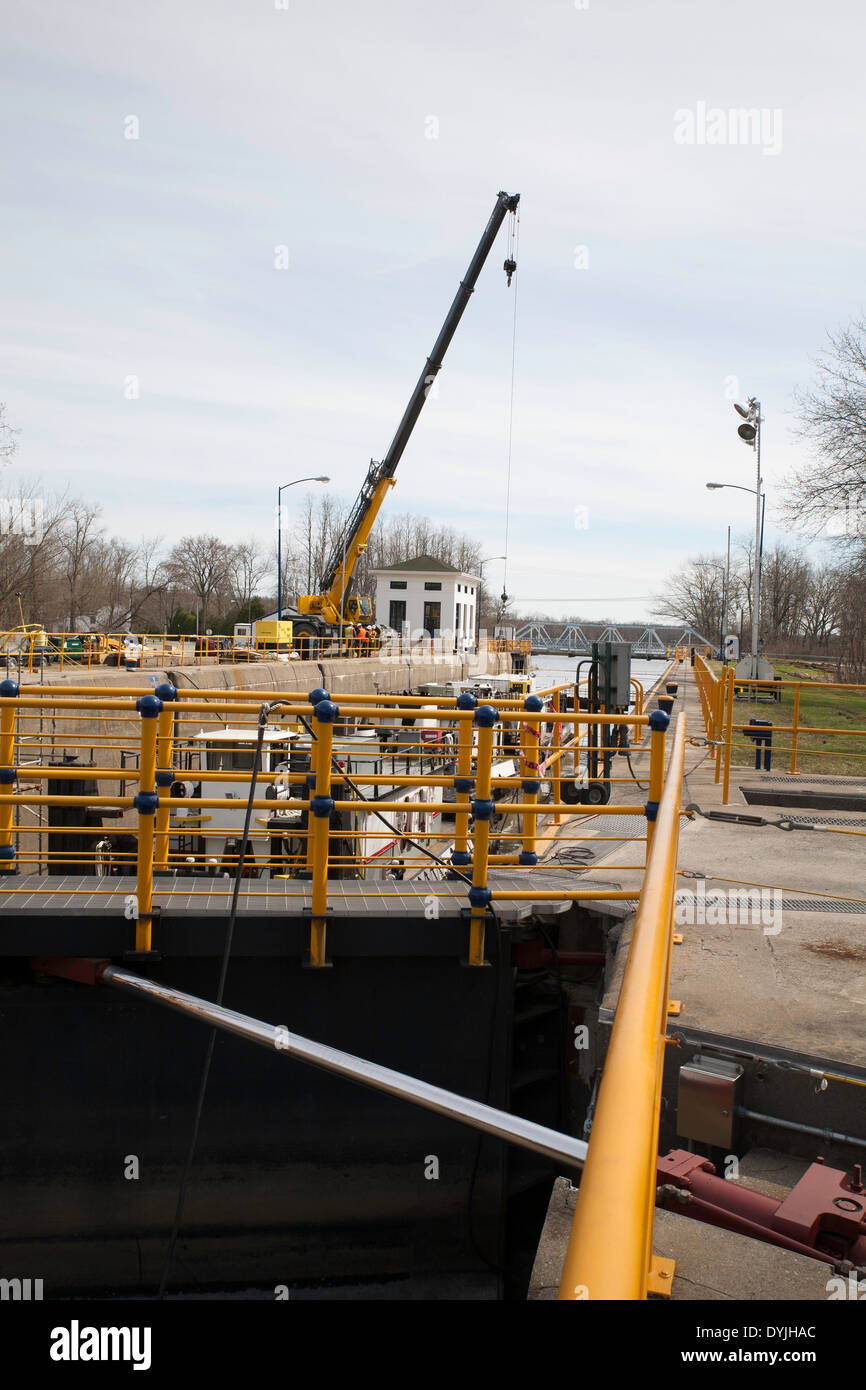 The Champlain Canal is part of New York state canal system, This is ...