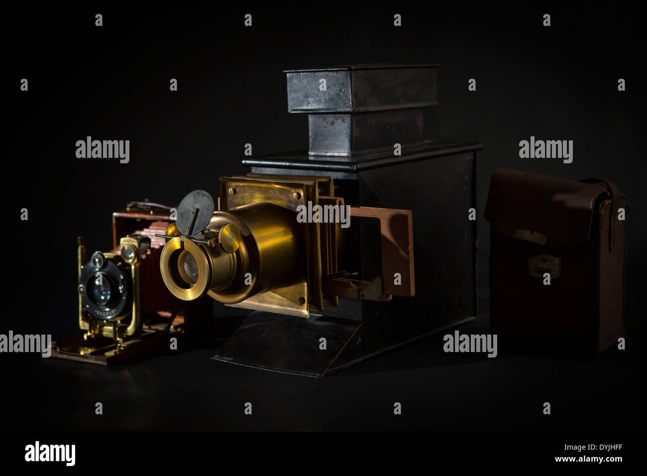 Historical magic lantern and camera probably built around 1900, first ...