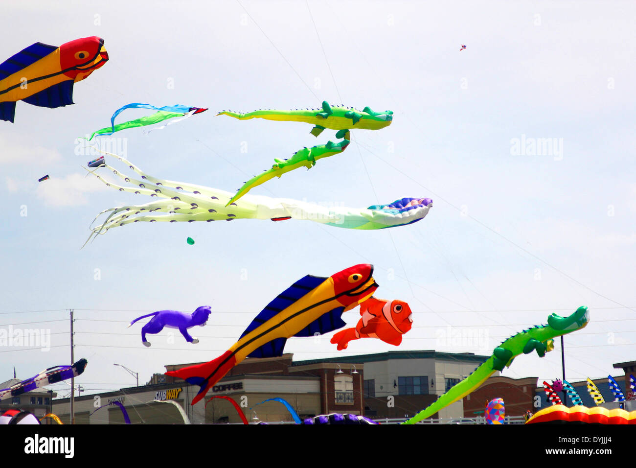 Kite festival at Longview Community College, Lees Summit, MO Stock ...