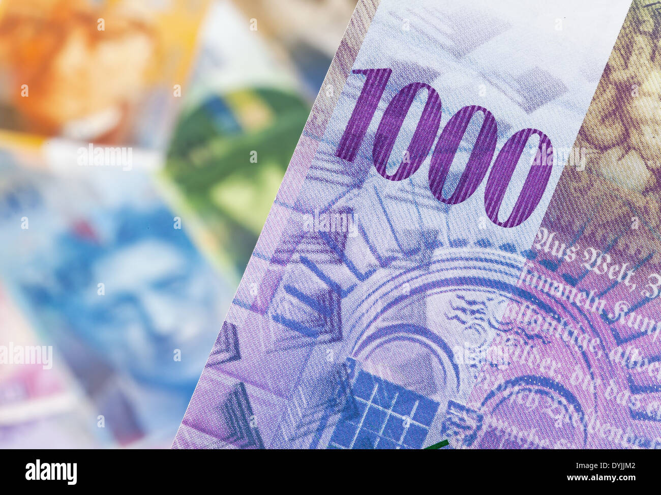 Schweizer franken 1000 hi-res stock photography and images - Alamy
