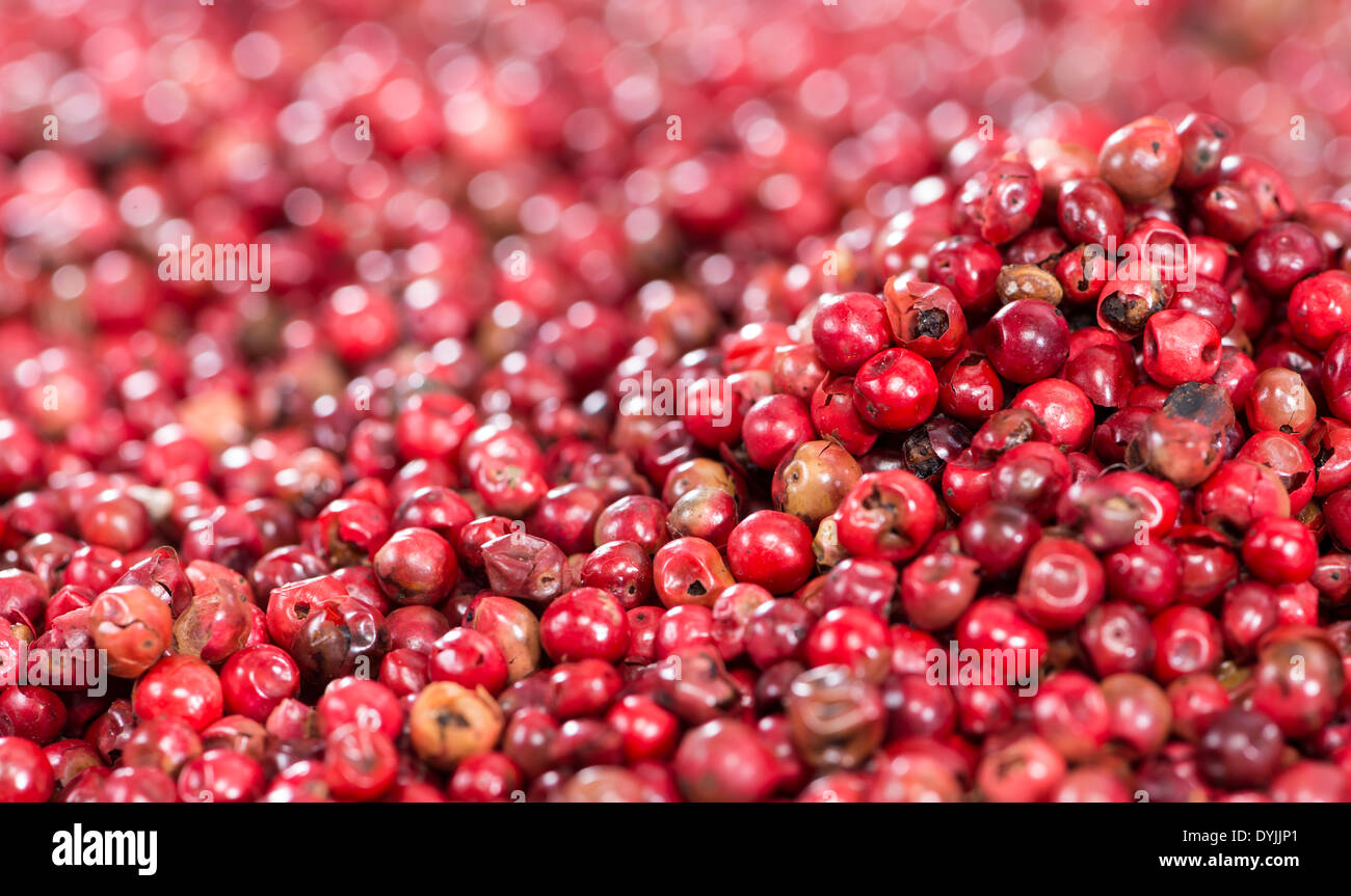 Pink Peppercorns (macro shot) for use as background image or as texture ...