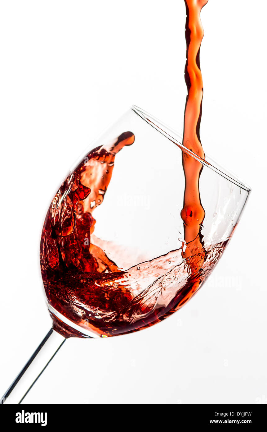 Red wine in a glass Stock Photo - Alamy