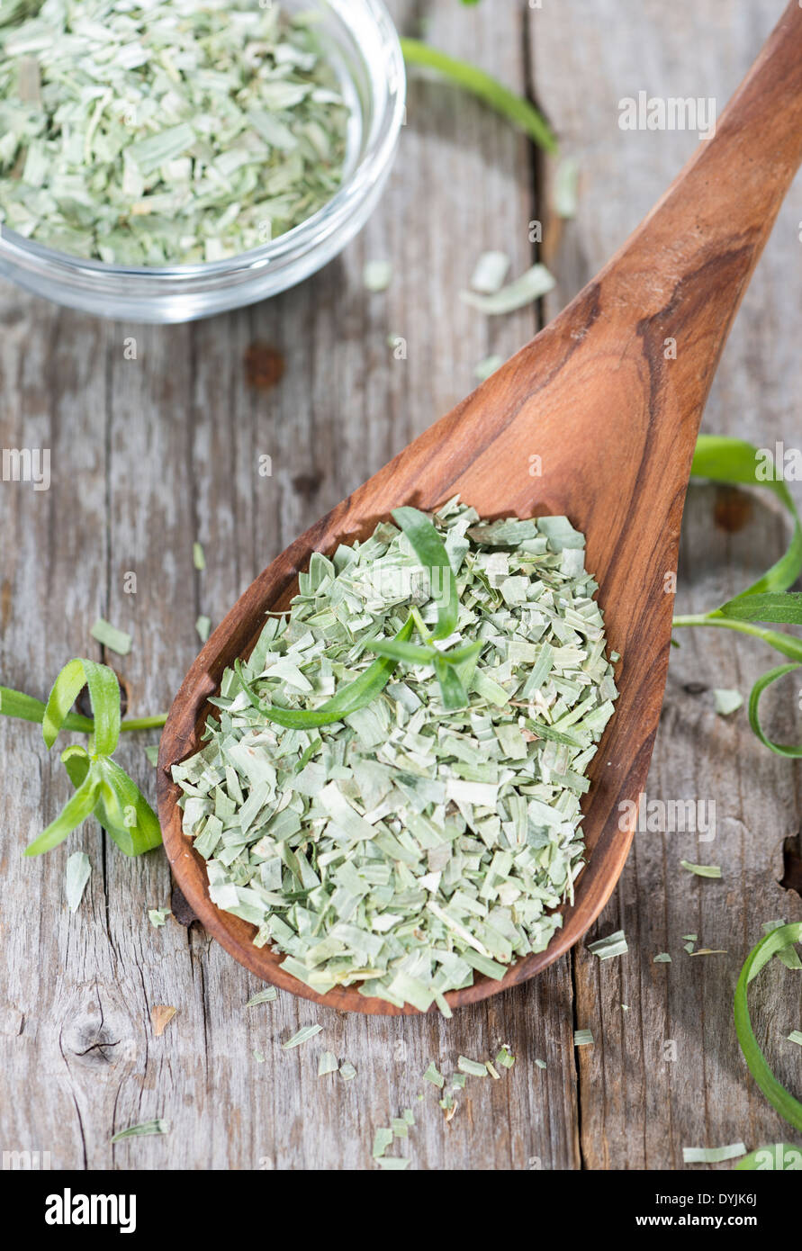 Small portion of dried Tarragon (close-up shot Stock Photo - Alamy