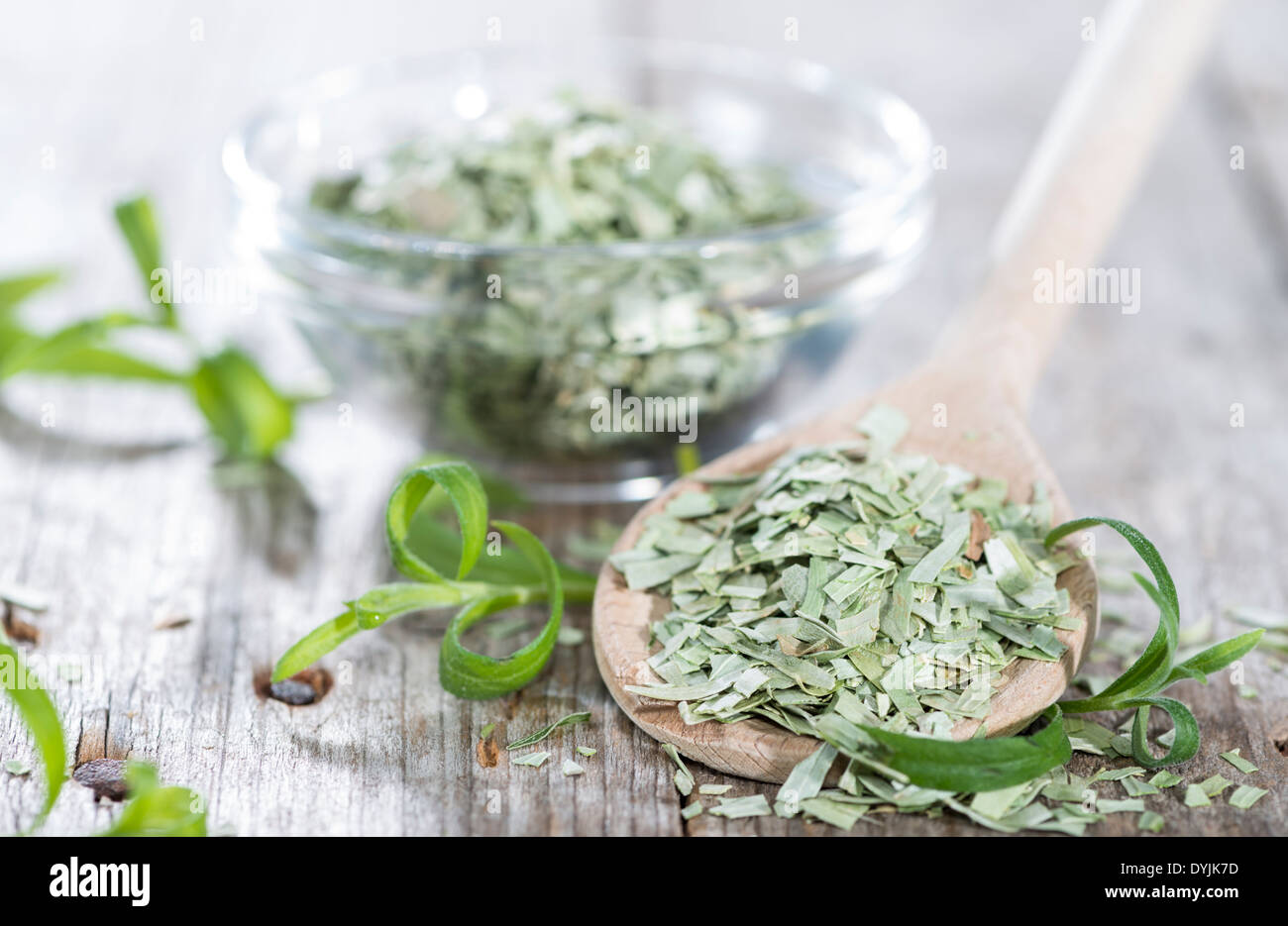 Small portion of dried Tarragon (close-up shot Stock Photo - Alamy